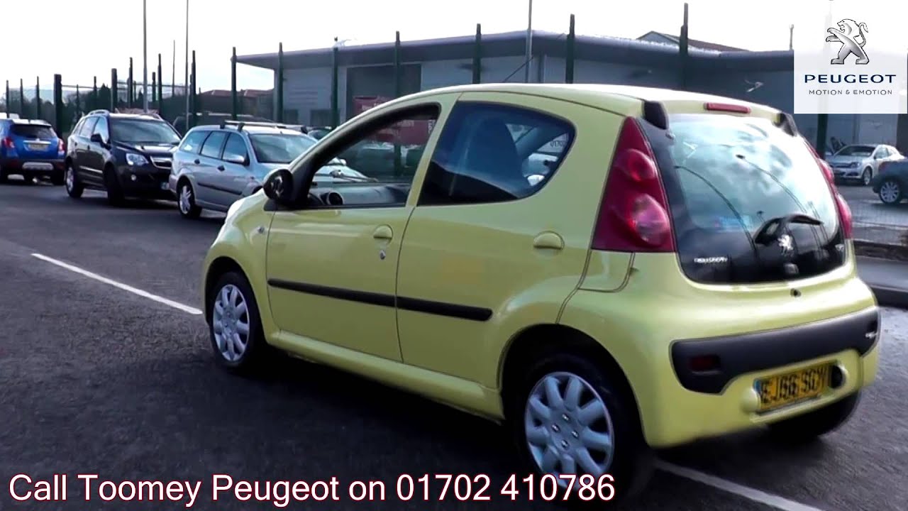 2006 Peugeot 107 Urban 1l Citrus Yellow EJ56SGY for sale at Toomey ...