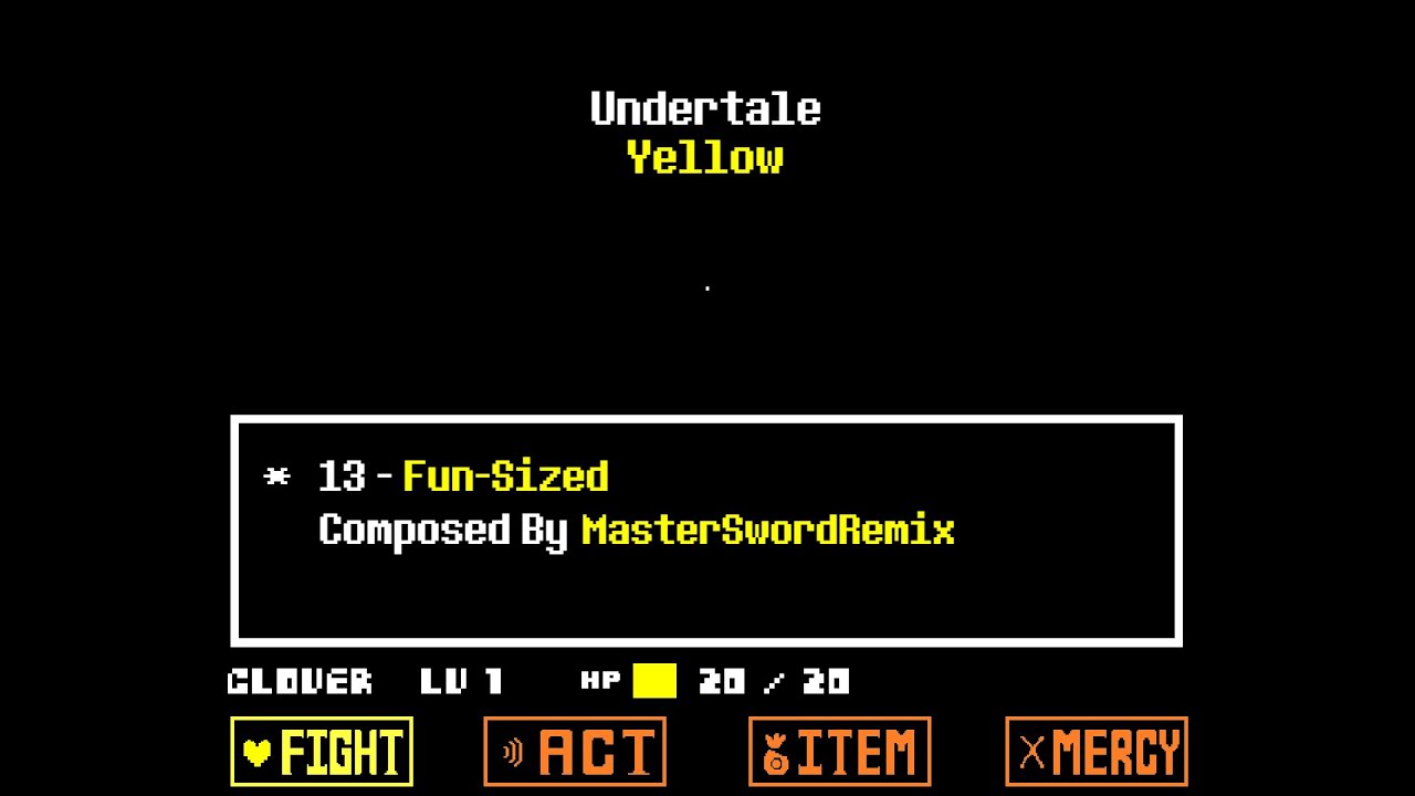 Undertale Yellow - 013 Fun-Sized (15 minute loop) - YouTube