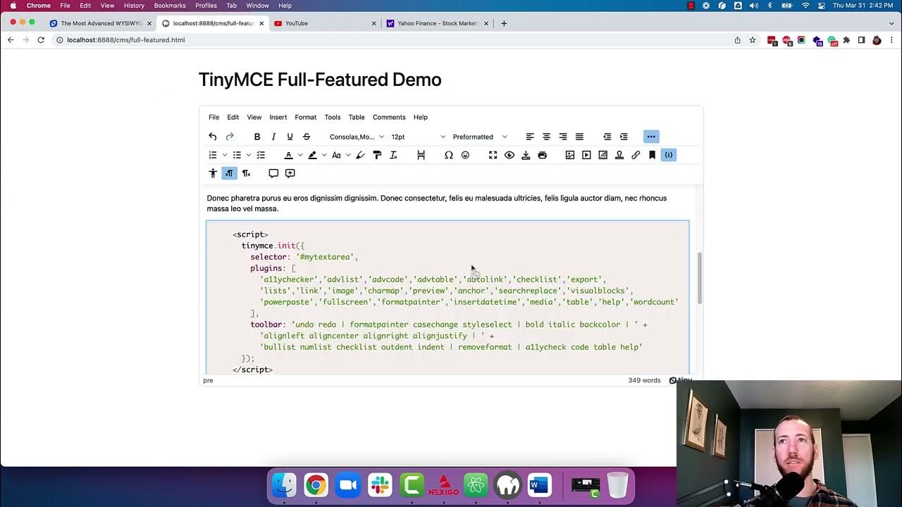 TinyMCE Rich Text Editor: Product Tour - YouTube