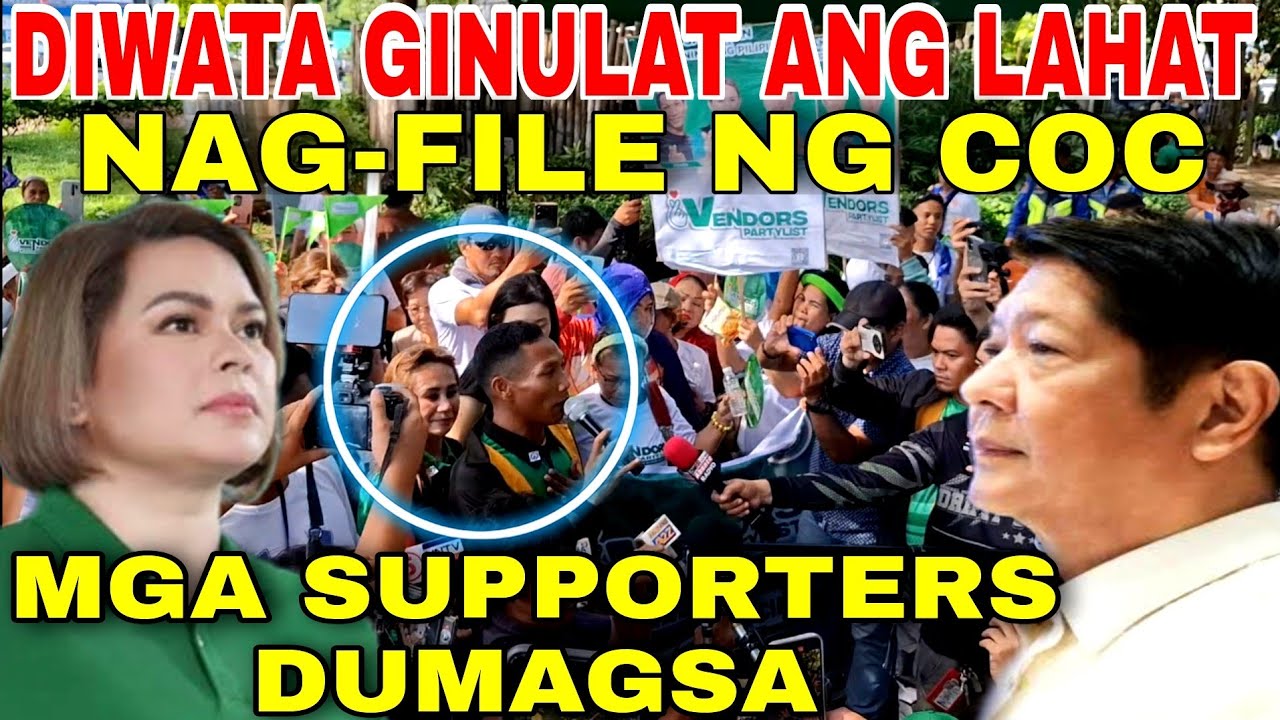 Diwata Nag-File ng COC mga SUPPORTERS Dumagsa Tatakbo kasama ang ...