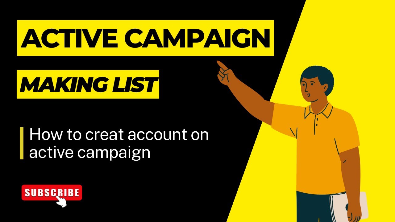 How To Create Account On Active Campaign How To Create List On Active Campaign Lesson 5 How To Create Account On Active Campaign How To Create List On Active Campaign Lesson 5