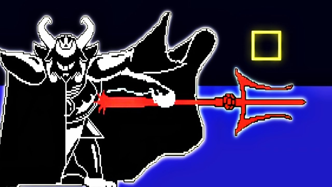 Undertale Asgore Theme on Bouncing Square - YouTube