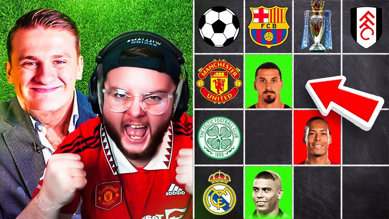 FOOTBALL TIC TAC TOE VS @LukePingu - YouTube