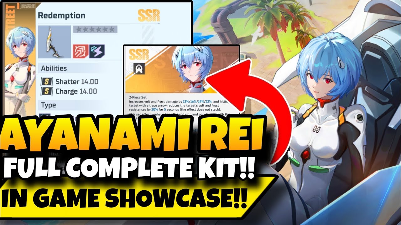 AYANAMI REI Full Complete Kit!! Advancements + Matrix + Skills In Game Showcase!! - YouTube