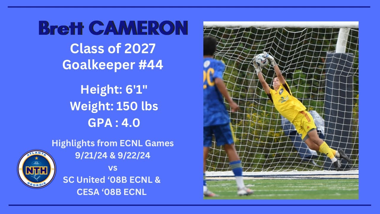 Brett Cameron GK 2007 vs SC United & CESA (9/21 & 9/22) - YouTube