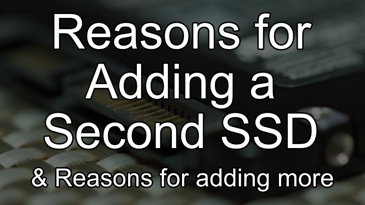 Top Reasons to Add a Second SSD Solid State Drive to Your Production ...