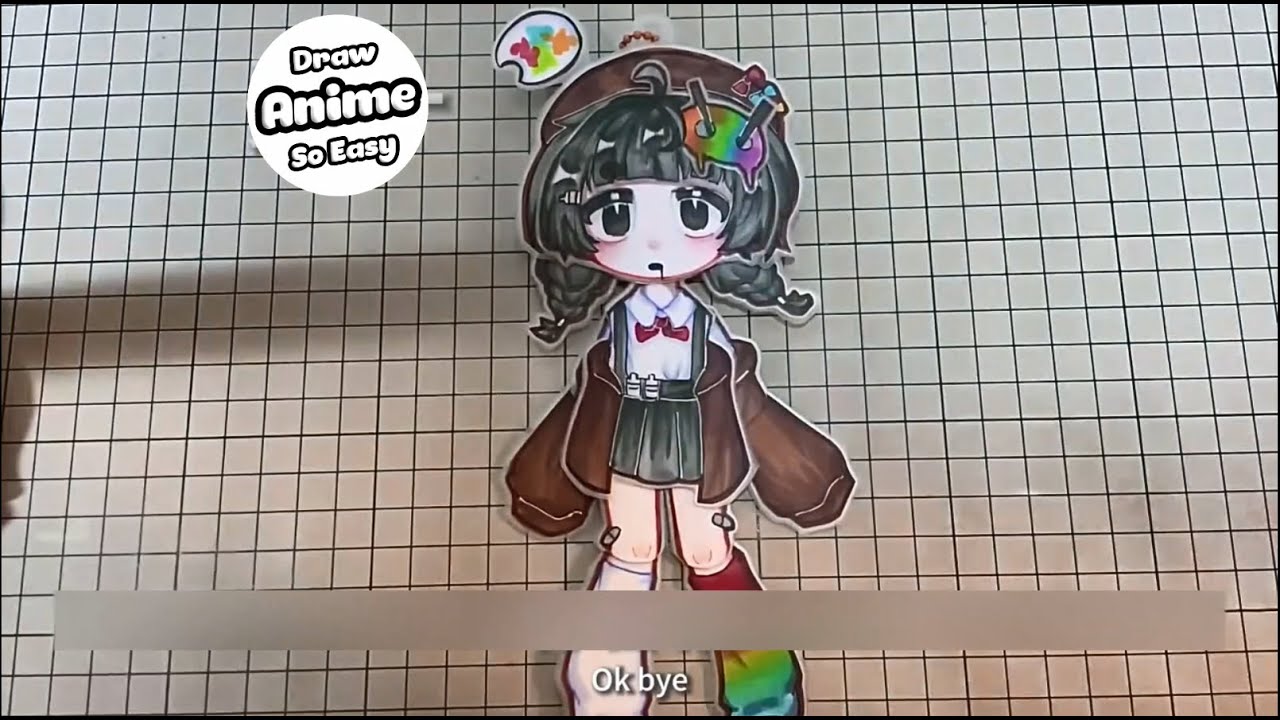 How to make Paper dolls Puppet gachalife - YouTube