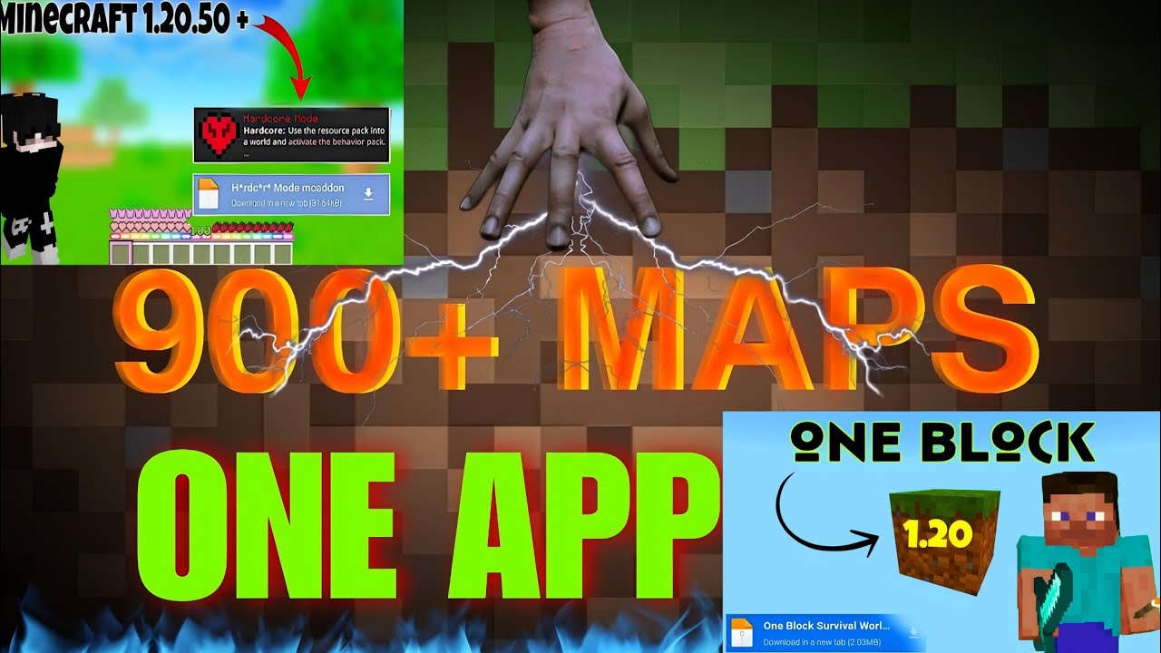 ALL MINECRAFT MAPS IN ONE APP || - YouTube