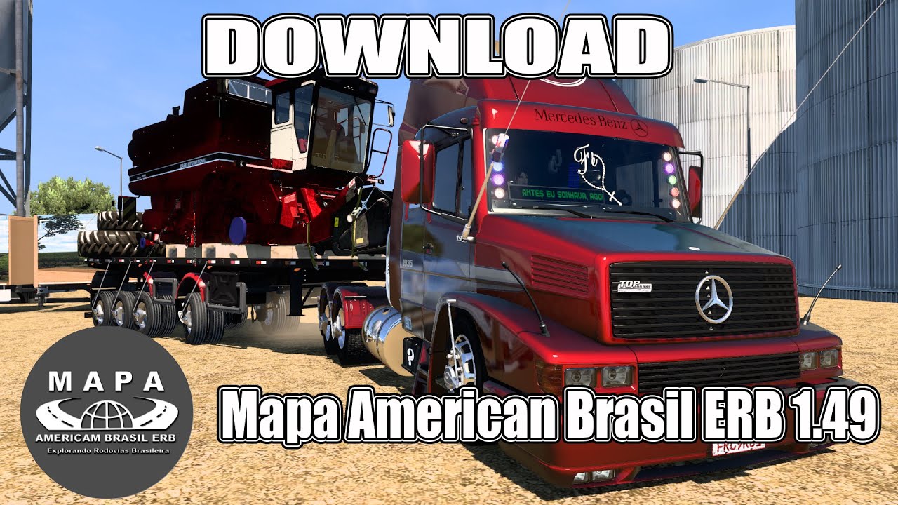 ETS2 1.49 - Saiu MAPA Grátis - Chique, top e gostoso de jogar ! American Brasil ERB !! - YouTube