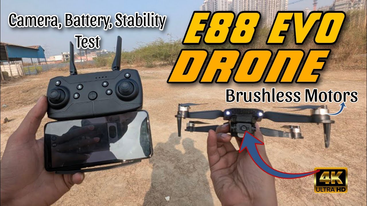 How To Fly E88 Evo Camera Drone Complete Tutorial | How To Connect E88 ...