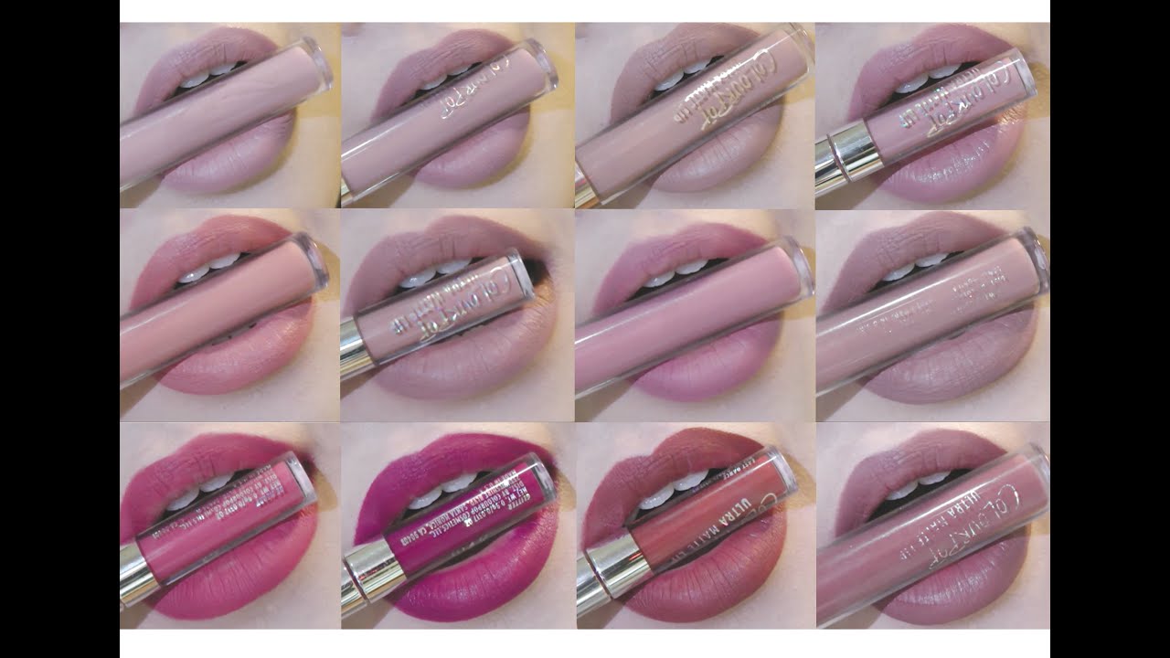[รีวิว12 สี] LIP SWATCH!! COLOURPOP ULTRA MATTE LIQUID LIPSTICK:) - YouTube