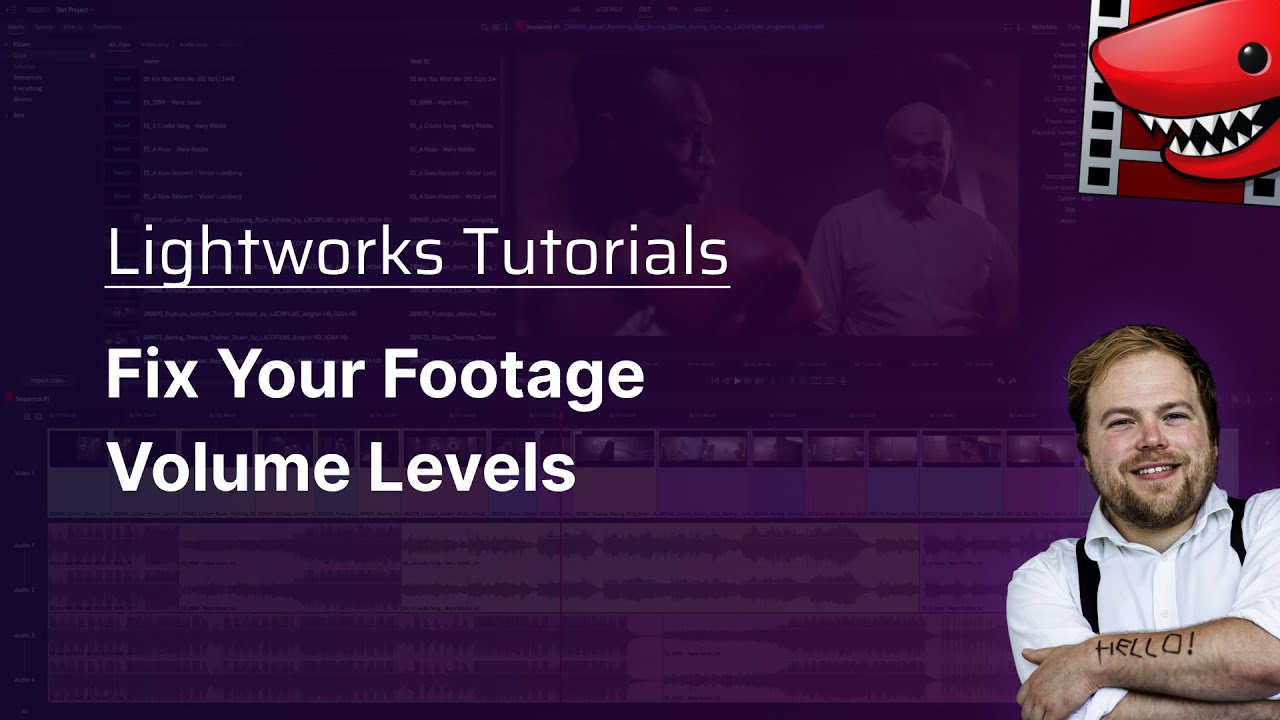 Fix Your Footage Volume Levels! A Lightworks Tutorial - YouTube