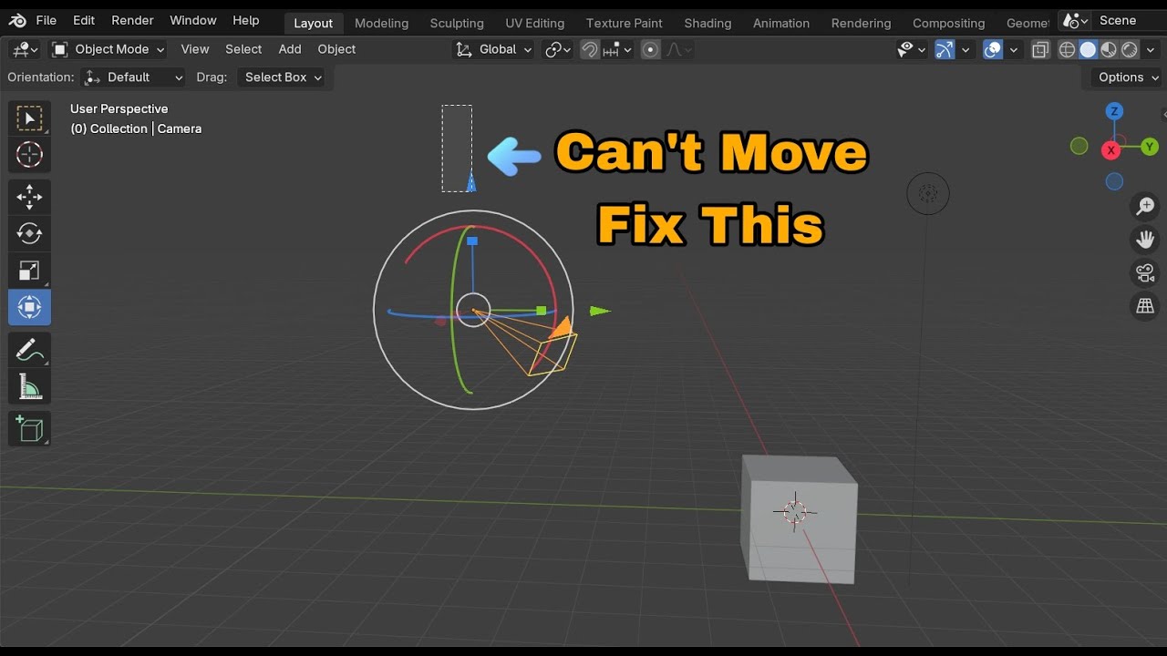 blender camera not moving and working solution | Blender Lovers # ...