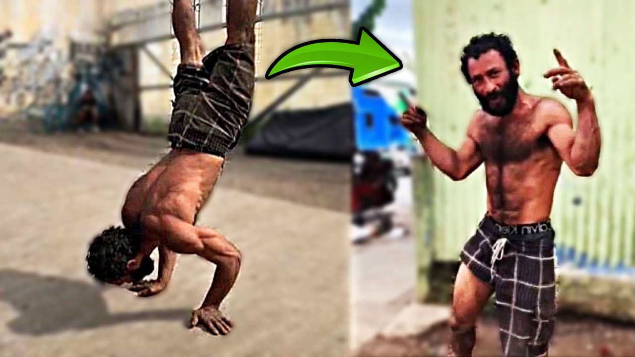 ESTE VAGABUNDO ESTA FUERTE Y MUSCULOSO SIN IR AL GIMNASIO - YouTube