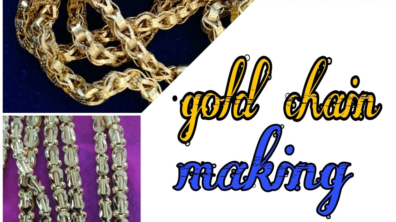 gold chain making - YouTube