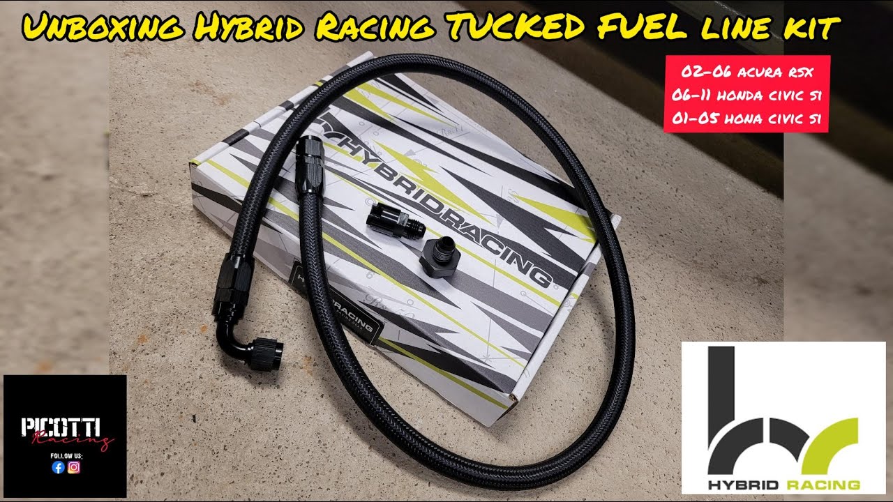 UNBOXING- Hybrid Racing Tucked fuel line kit - YouTube