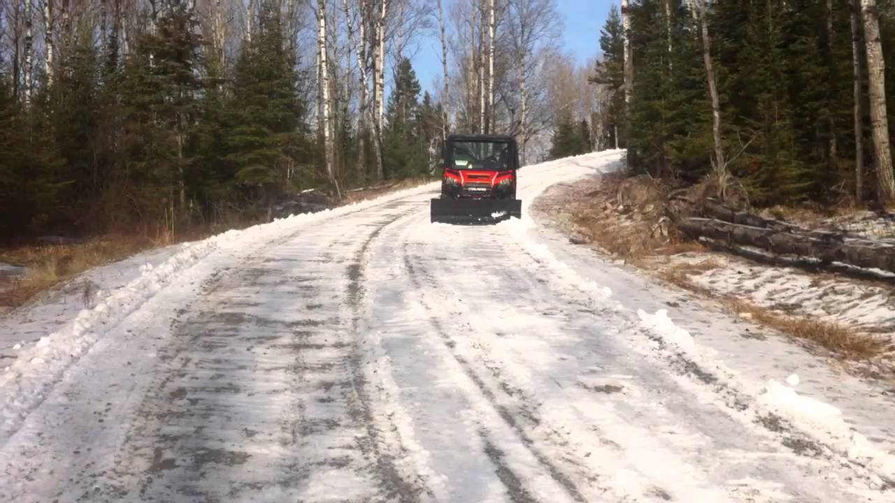 2013 Polaris Ranger XP 900 with Glacier Pro Plow System - YouTube