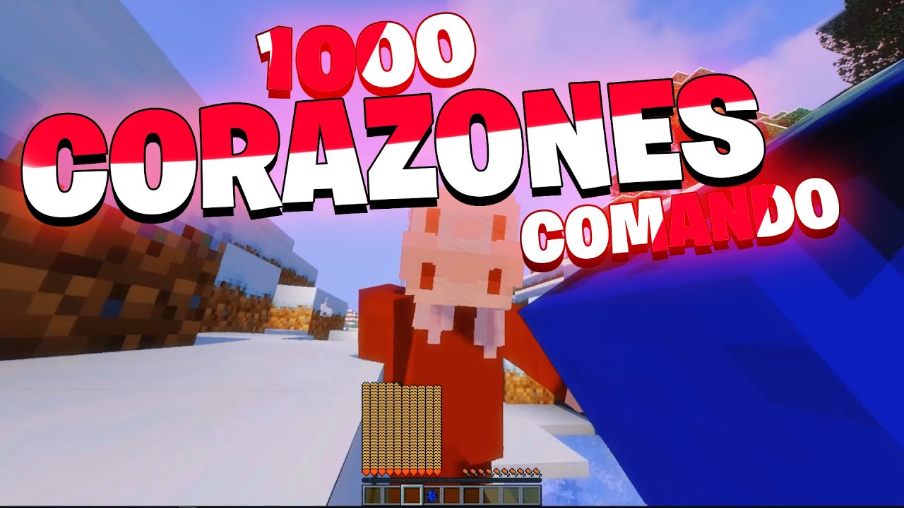 TENER 1000 CORAZONES MINECRAFT 1.19 (sin Mods) Comandos y Tricks - YouTube