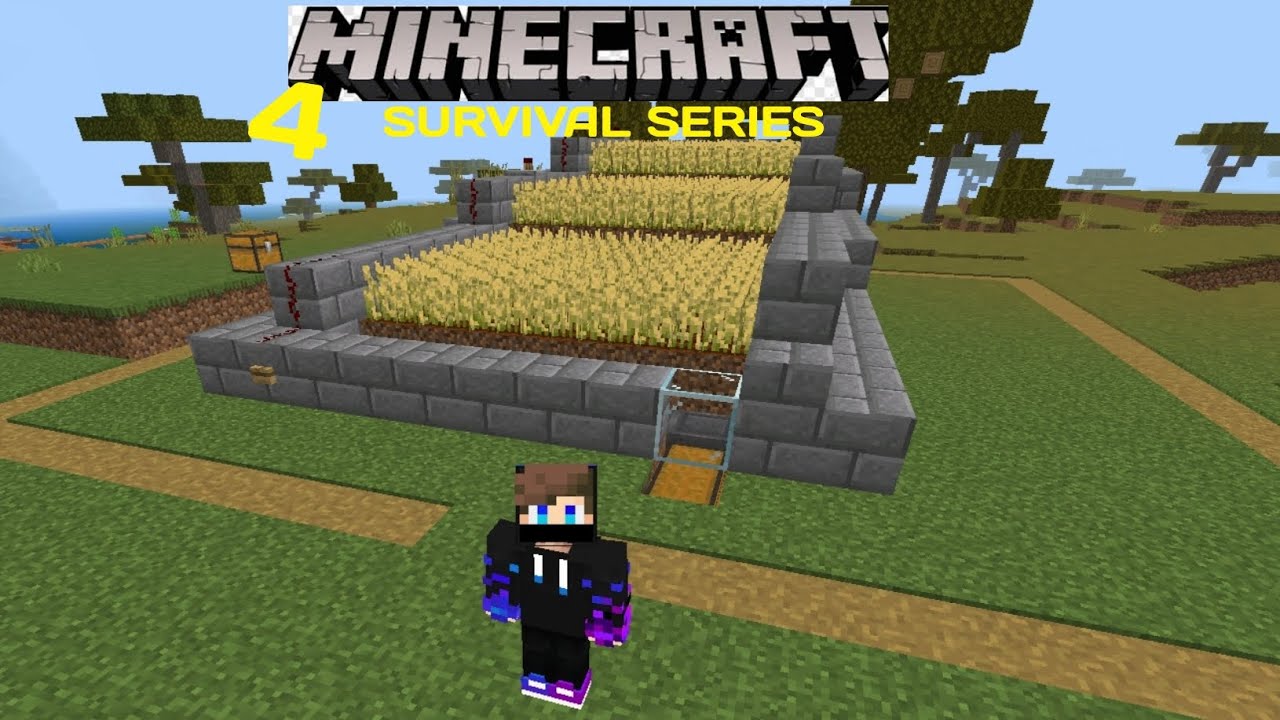 I Made The Best Wheat Farm in Minecraft Pe #4😱 || Minecraft Pocket ...