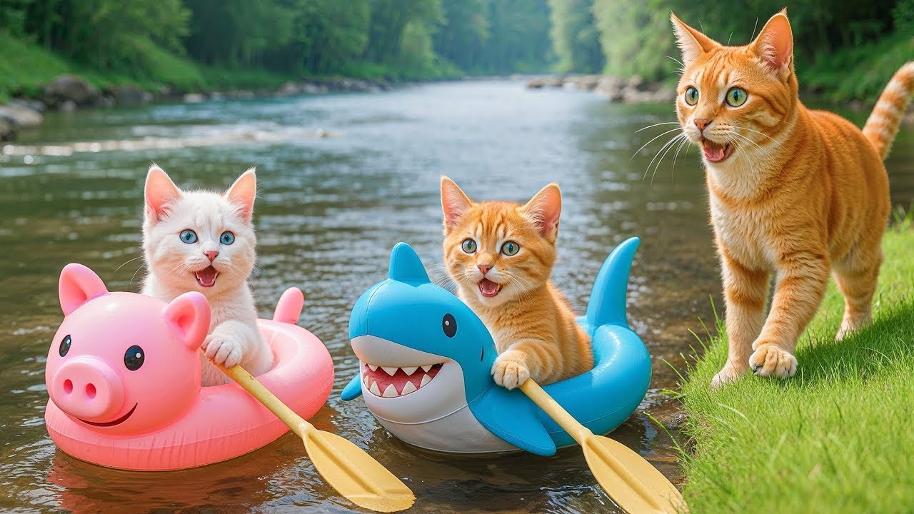 TiTi Cat Trims Fur on the Farm and Makes Tiger Hat For Kittens At Home🐾 ...