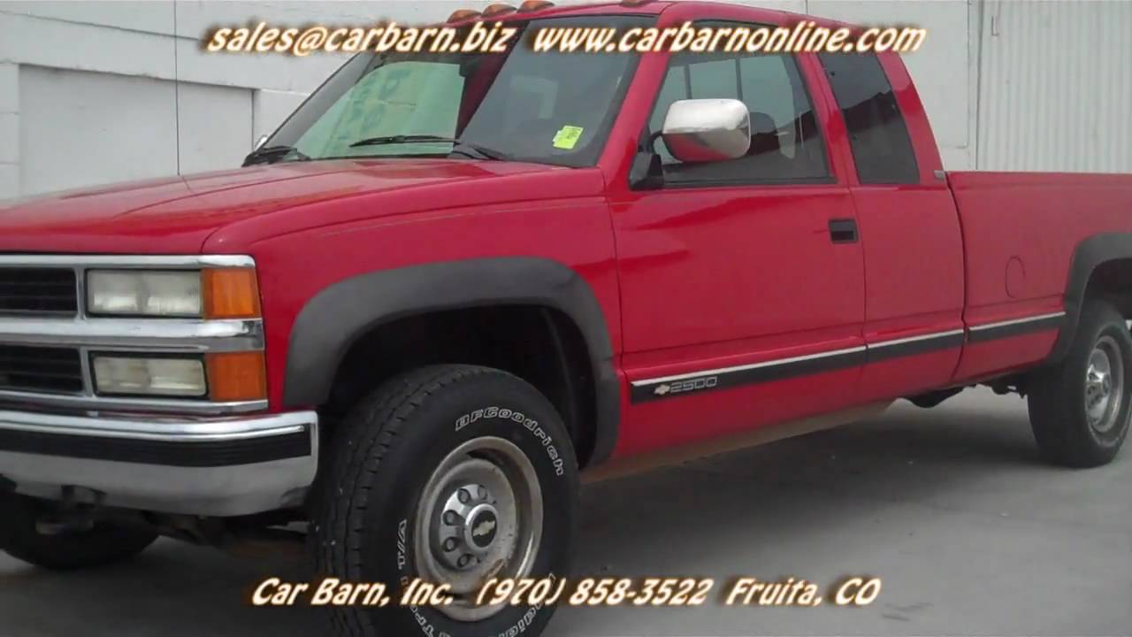 SOLD!-1994 Chevy K2500 XCab 4x4 at Car Barn in Fruita, CO near Grand ...