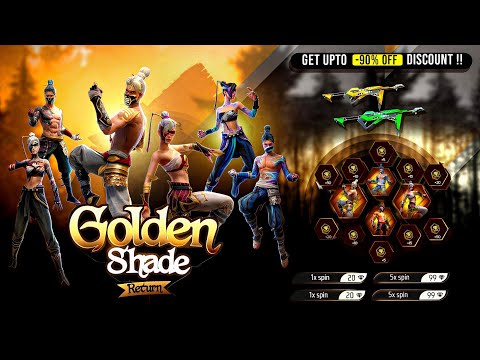 Golden Shade Bundle Return 🤯🥳|  Poker Mp40 Return |free fire new event | ff new event | new event ff