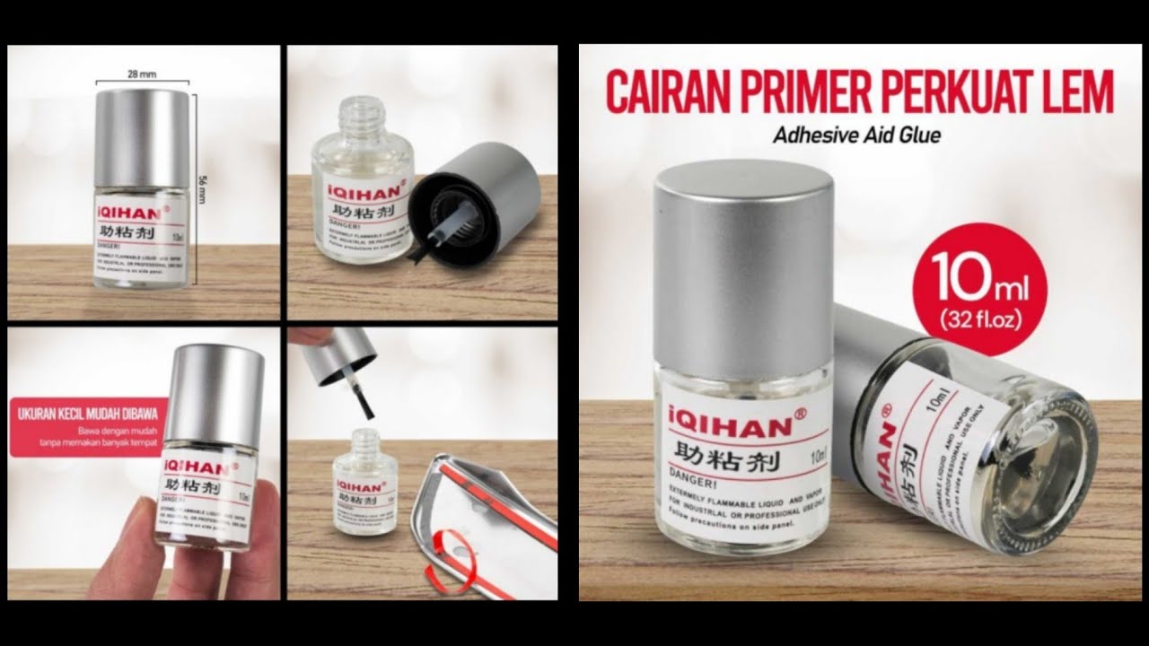 Cairan Primer Perkuat Lem Adhesive Aid Glue 10ml - YouTube