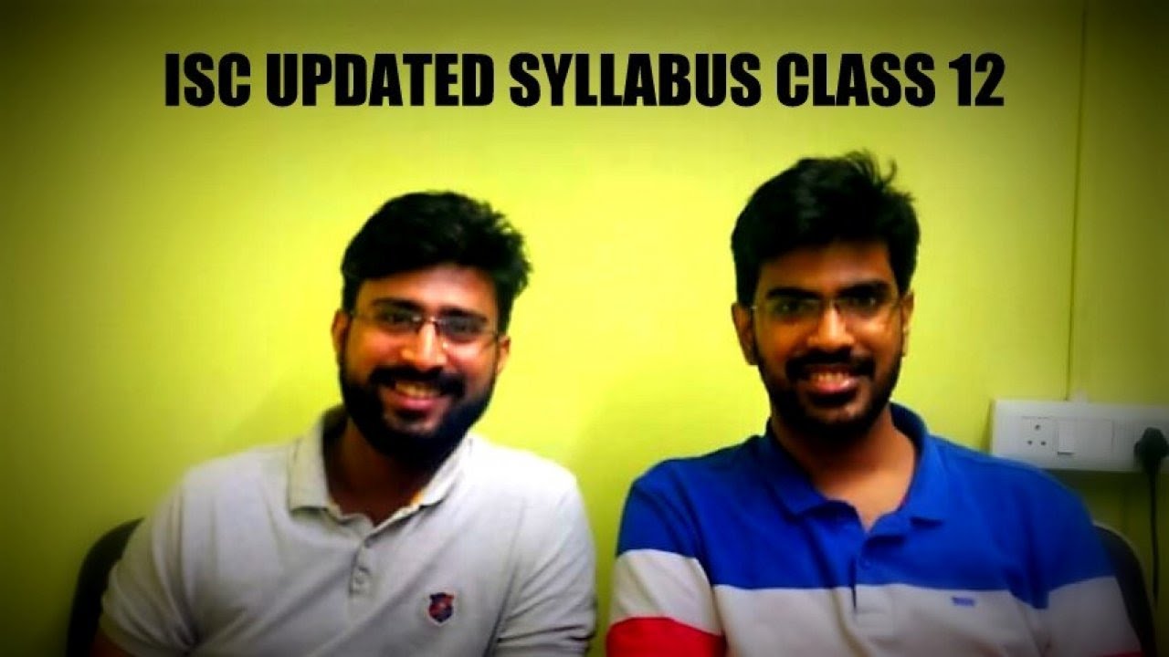 ISC Class 12 Revised Syllabus : Maths, Economics and Accounts - YouTube