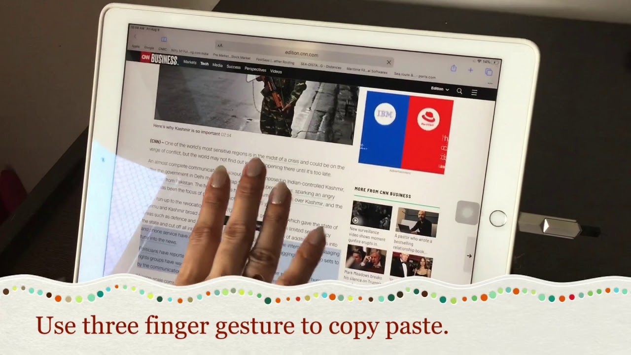 iPhone and iPad tips and tricks : Use 3 finger tap to access copy paste ...