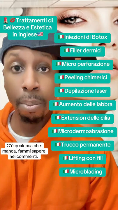 Trattamenti di Bellezza e Estetica in inglese #ingleseperitaliani # ...