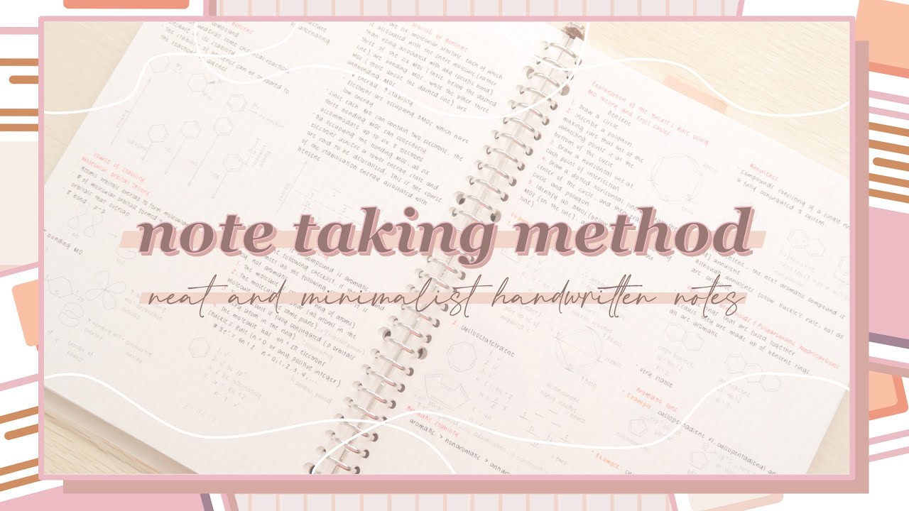 NOTE-TAKING METHOD | neat & minimalist handwritten notes + nordgreen's ...