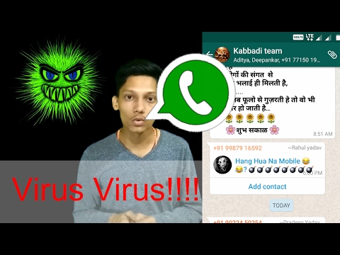 Contact Virus in WhatsApp - All you need to Know.😁