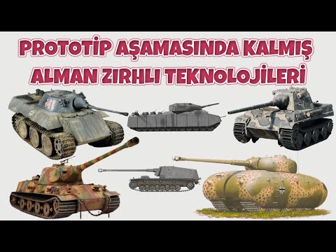 PROTOTİP AŞAMASIDA KALMIŞ ALMAN ZIRHLI TEKNOLOJİLERİ 2. dünya savaşı tarihi