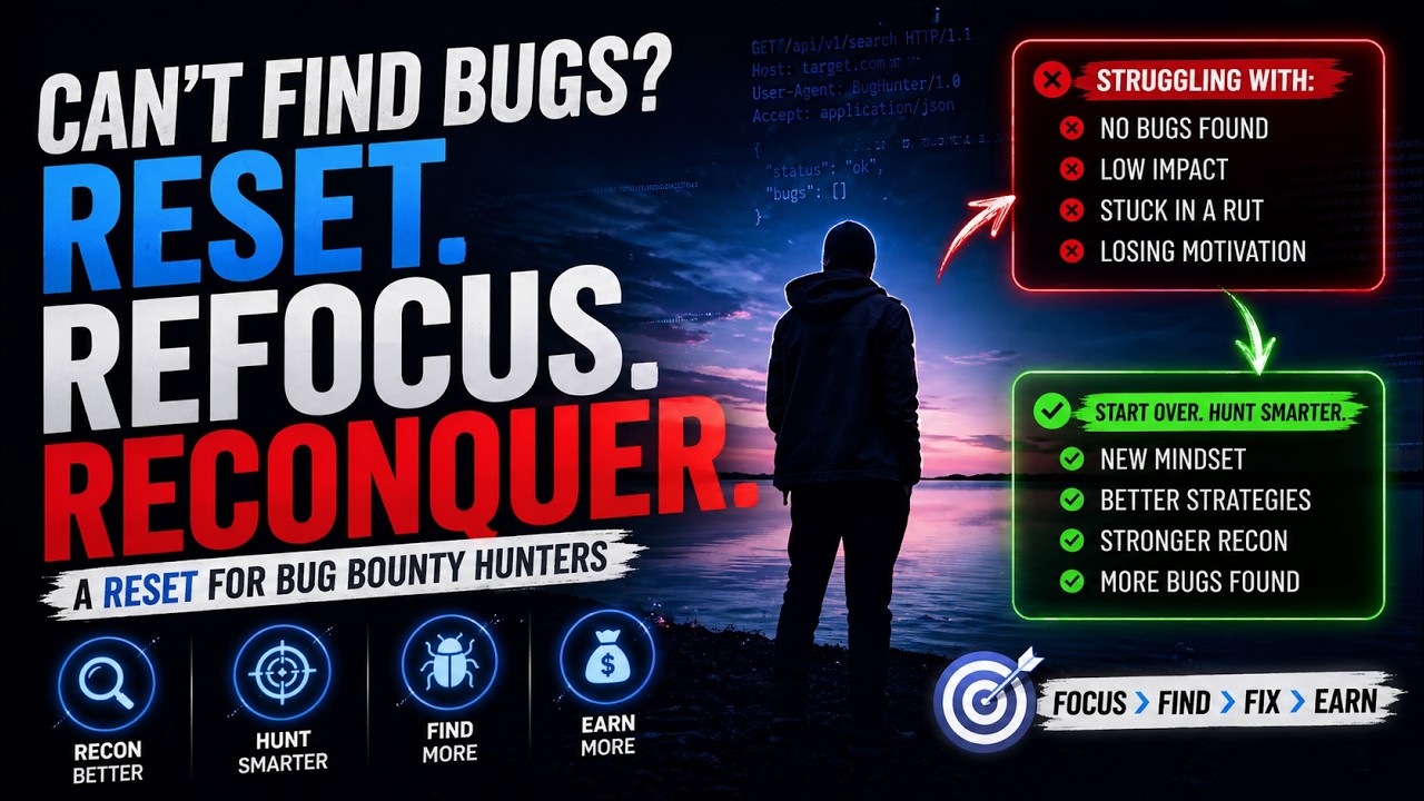 When You Can’t Find Bugs: A Reset for Bug Bounty Hunters - YouTube