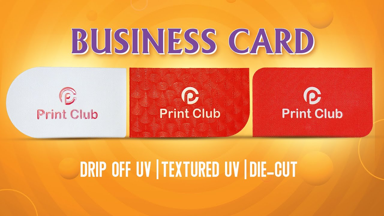 Business Card | DripOff | Textured UV | Customized Die-Cut | Print club ...