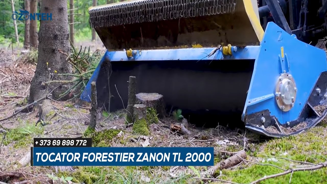 Tocator forestier ZANON TL 2000 - YouTube