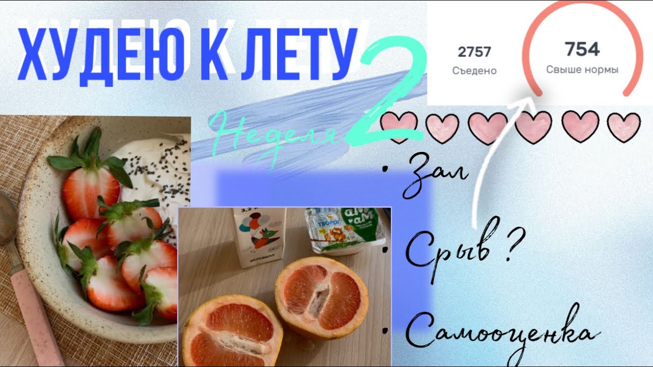 Неделя похудения #2 | Срыв? Зал. Дневник самооценки - YouTube