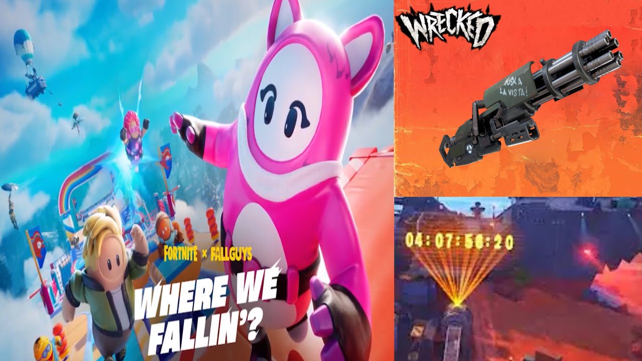 Last Update of the Season, FN X Fall guys is Here!, New Nitro MiniGun ...