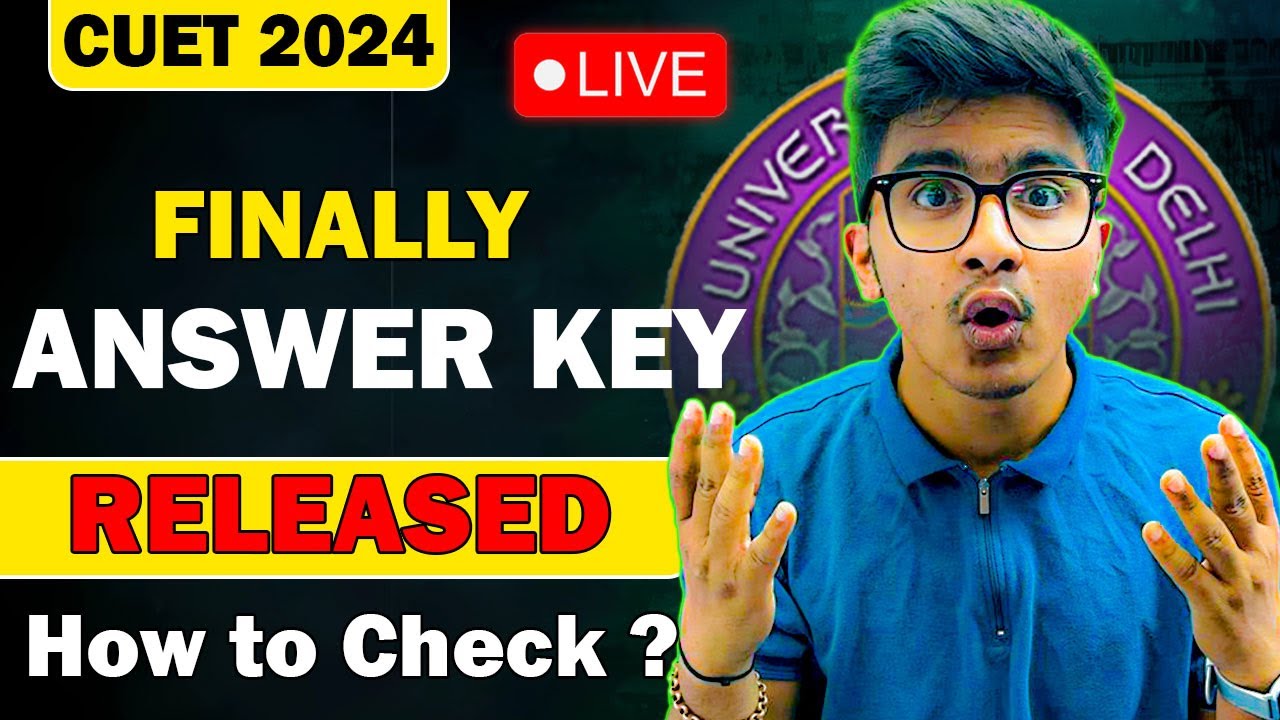 CUET 2024 FINAL ANSWER KE RELEASED 🔥🔥| CUET2024 - YouTube