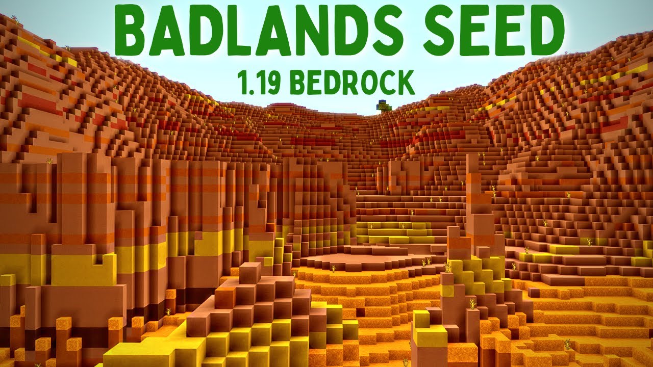 Badlands Seed BEDROCK 1.19.0.5! |Best Minecraft Mesa biome seeds ...