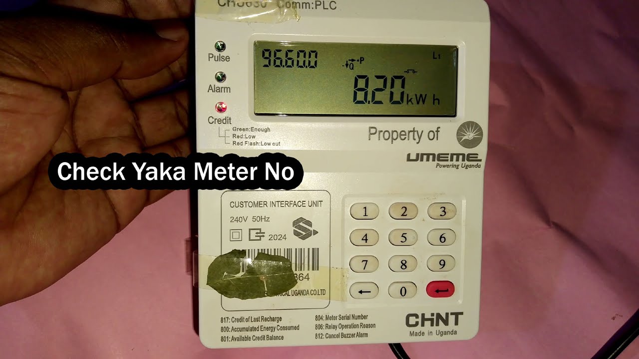 How to Check Yaka Meter Number in Uganda New Meter - YouTube