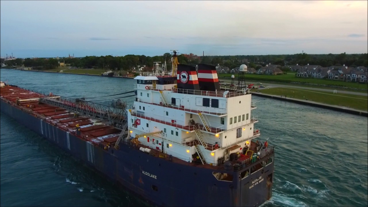 ALGOLAKE - Downbound Port Huron, Michigan 8-5-2017 - YouTube