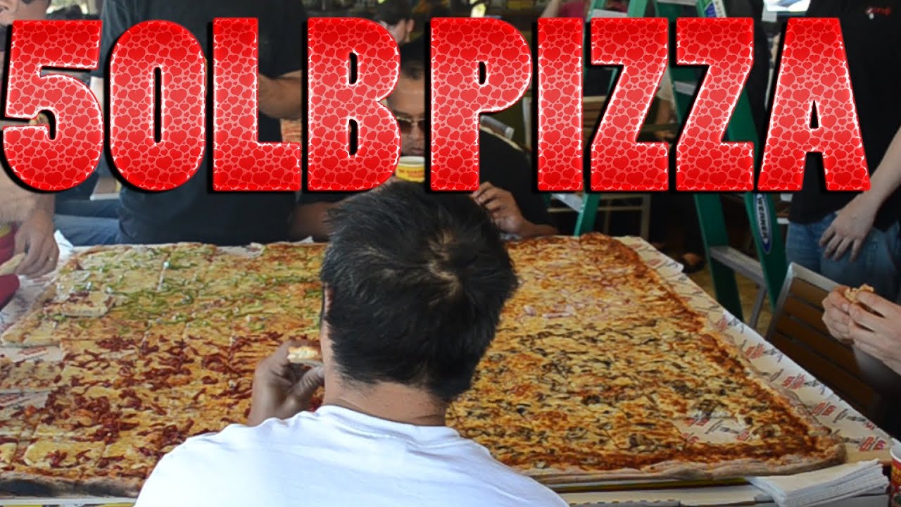50LB PIZZA CHALLENGE GRAND SICILIAN SHOWDOWN Competitive Eater Dream ...