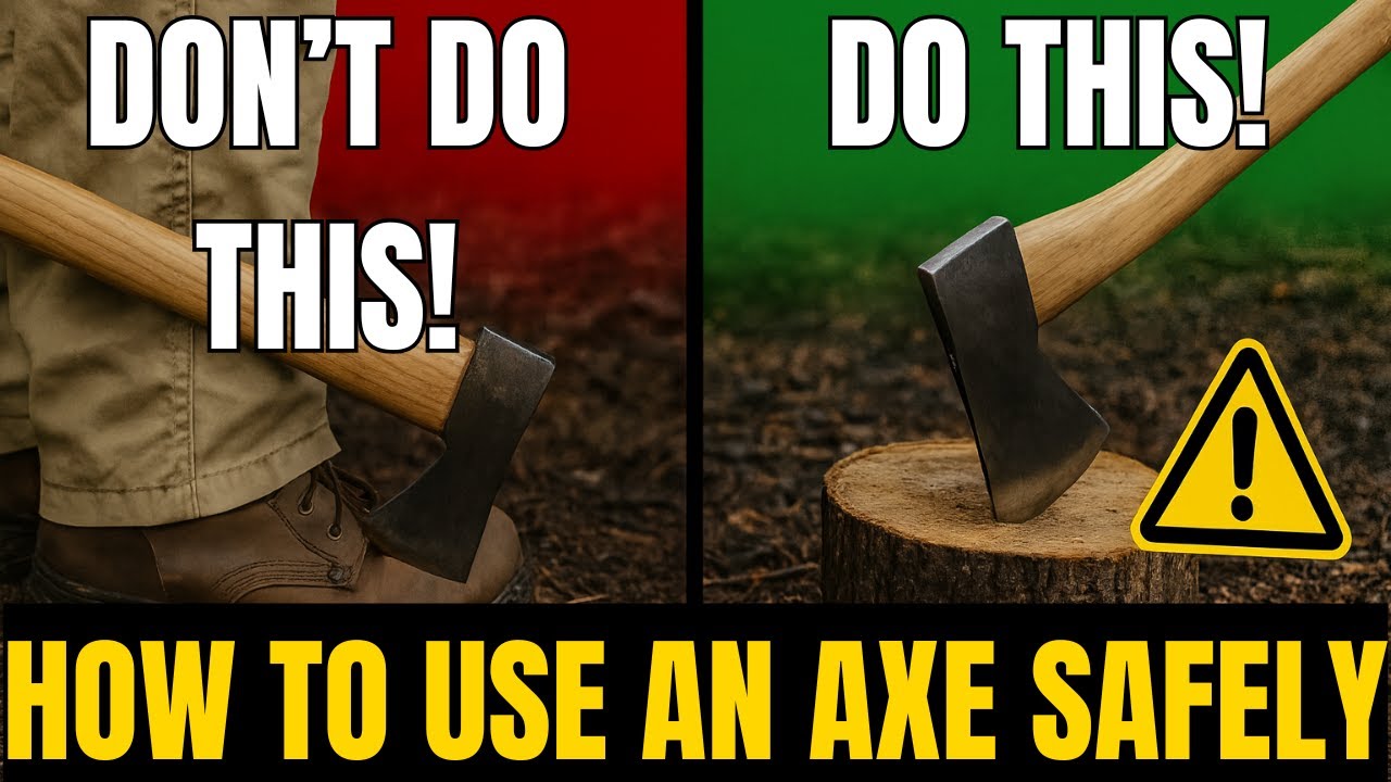 How to Use an Axe Safely (Bushcraft & Survival) - YouTube