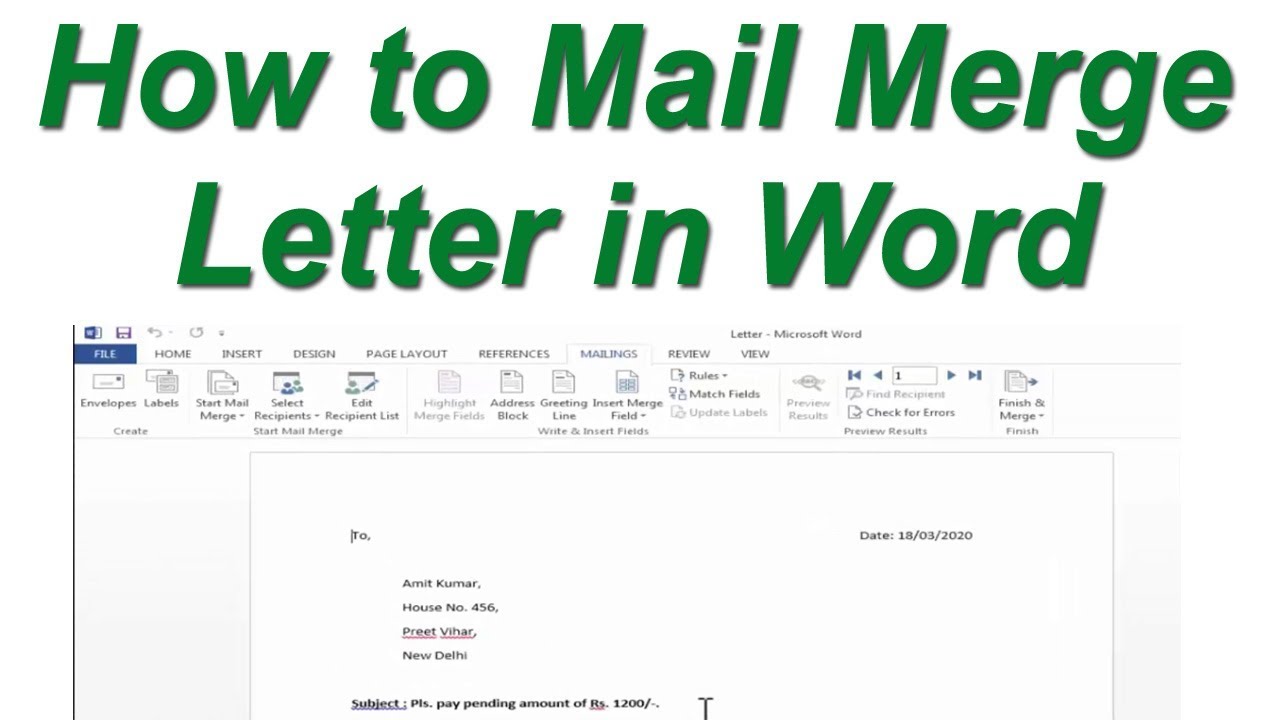 How To Mail Merge A Letter In Word YouTube how-to-mail-merge-a-letter-in-word-youtube