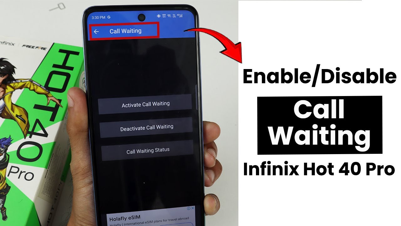 Enable/Disable Call Waiting in Infinix Hot 40 Pro | Turn ON/OFF Call ...
