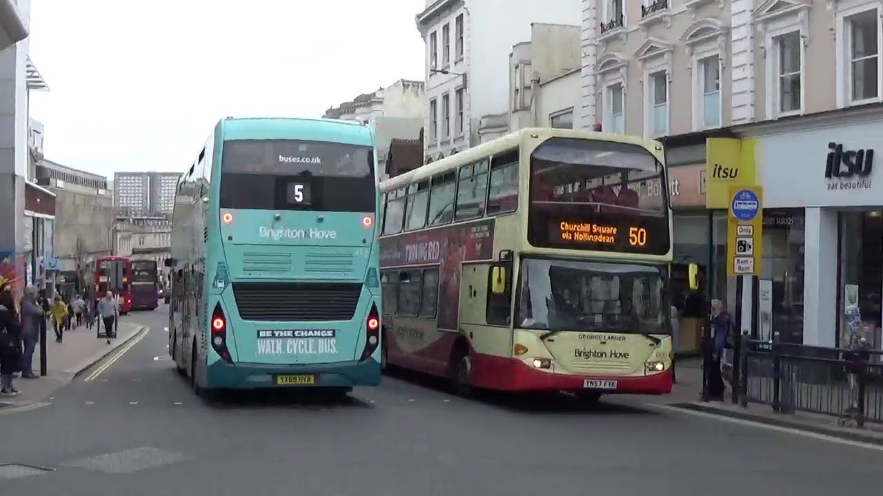 Buses of the UK-Brighton 2022 with The Big Lemon, Brighton & Hove, City ...