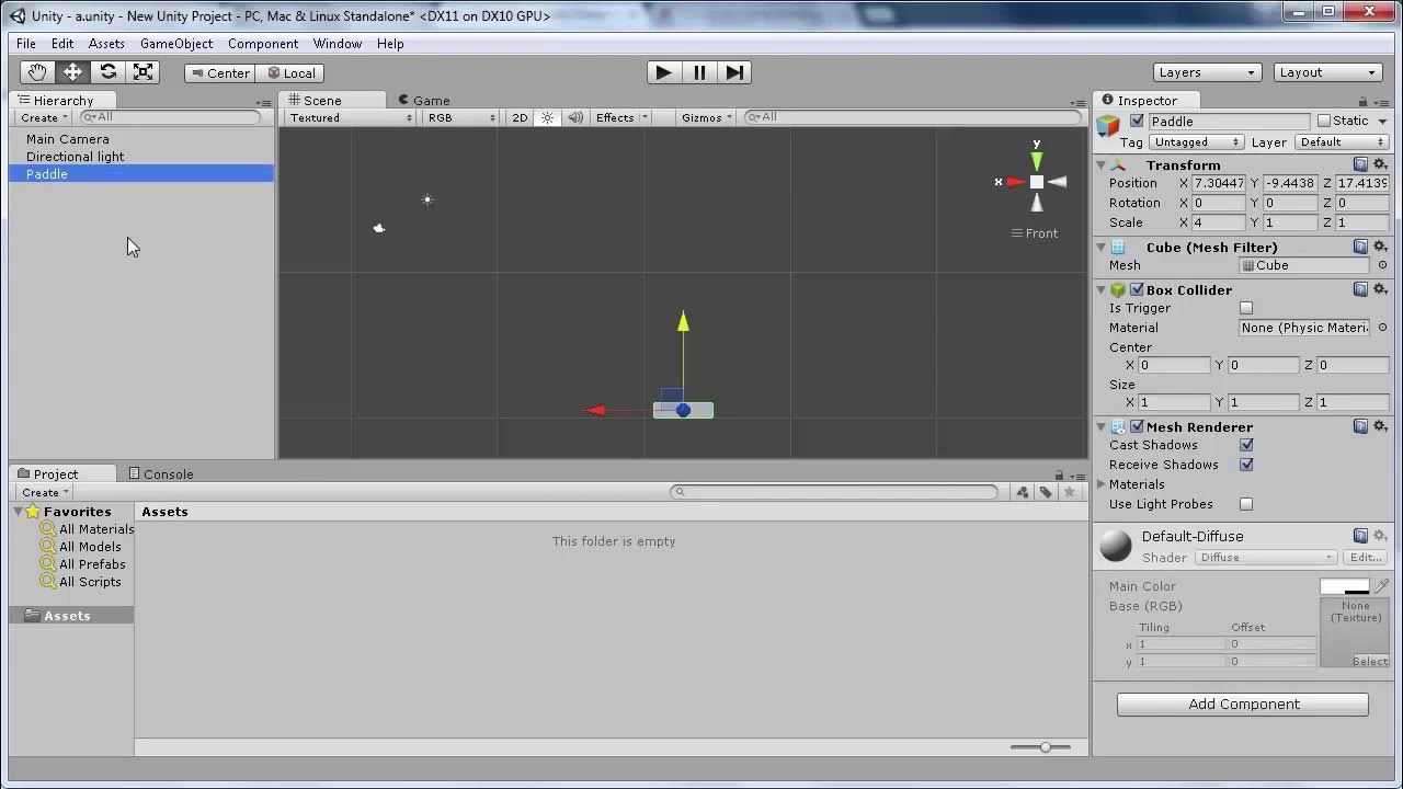 [Unity]Breakout Tutorial Part 1 - YouTube