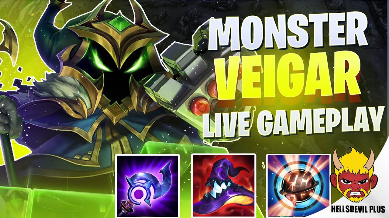 MONSTER VEIGAR GAMEPLAY (400 STACKS) - Wild Rift HellsDevil Plus ...