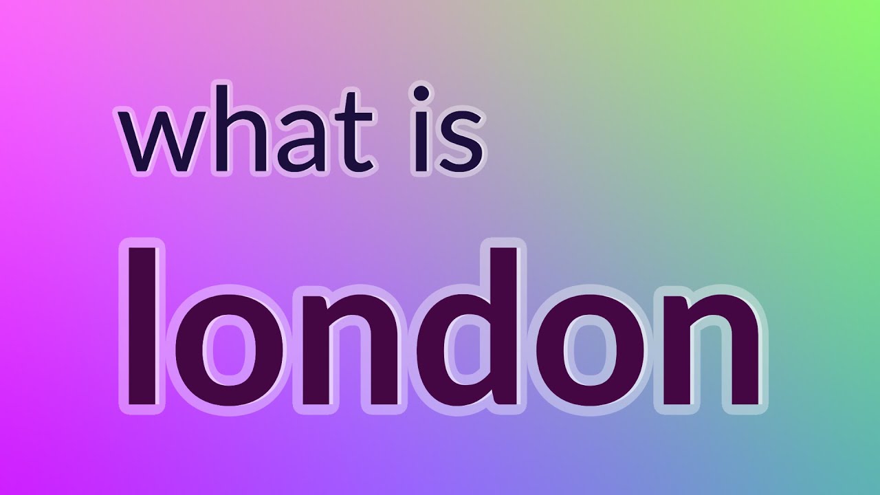 London - 39 English Vocabulary Flashcards - YouTube
